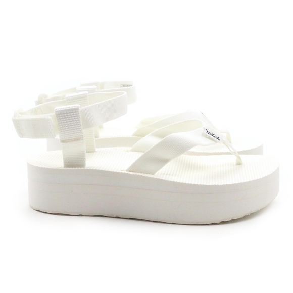 Teva | Shoes | Teva Flatform Sandal Bright White Platform Sandals ...